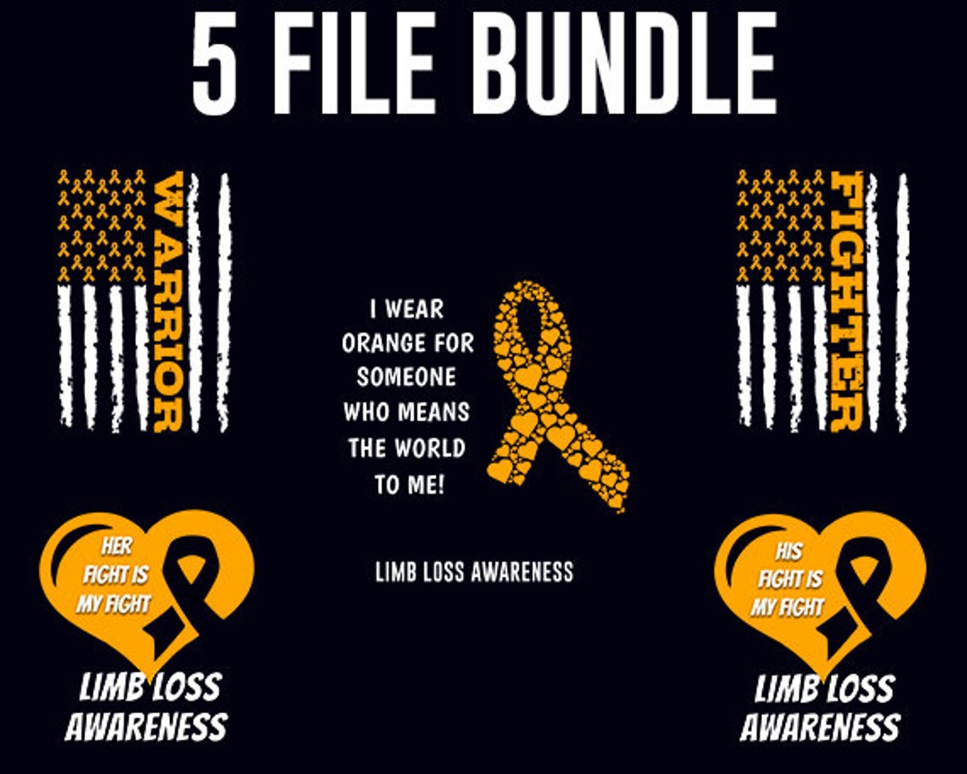 Limb Loss Png Bundle, Limb Loss Awareness, Orange Ribbon, Amputee Png ...