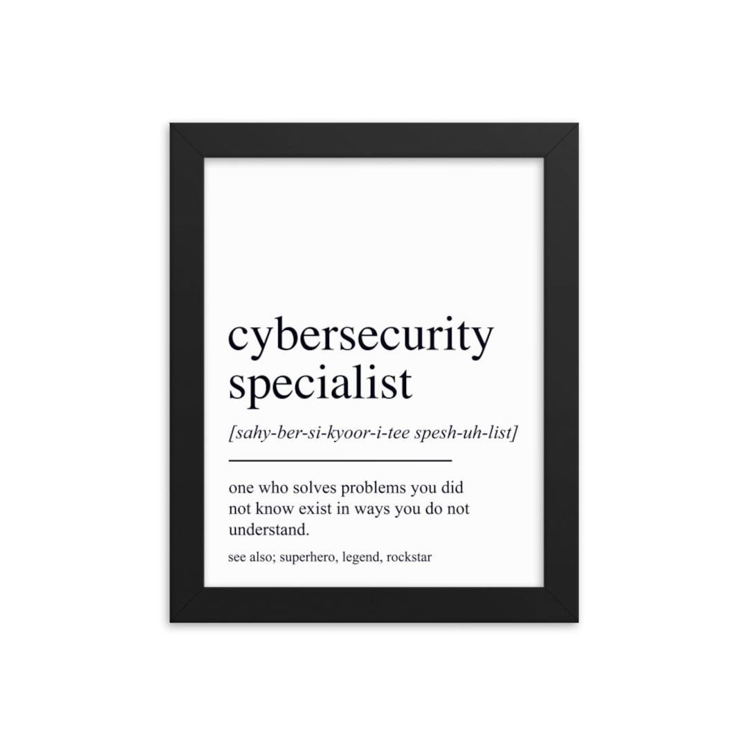 Cybersecurity Gift, Cybersecurity Wall Art, Cybersecurity Graduation ...