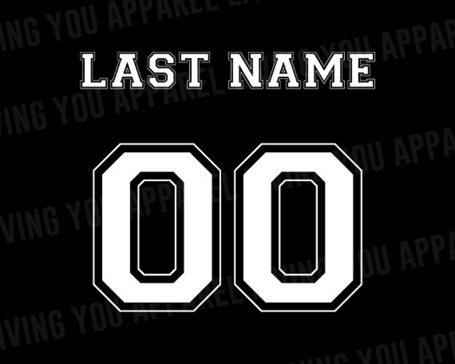 Personalized Jersey Number Png, Jersey Name Png, Jersey Png, Sports ...