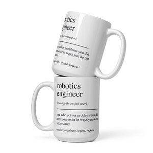 Robotics Engineer Gift, Robotics Engineer Mug, Gift for Robotics ...