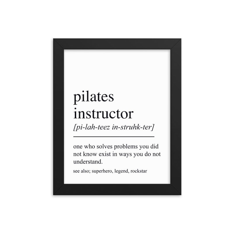Pilates Wall Art - Etsy