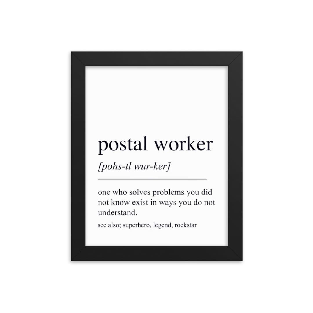Postal Worker Gift, Postal Worker Wall Art, Gift for Mailman, Mailman ...