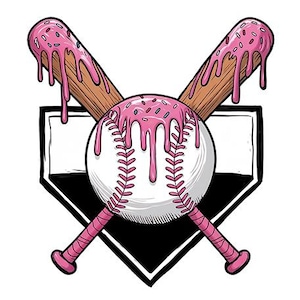 Baseball Home Plate Ice Cream Drip PNG, Baseball Sport Team Digital ...