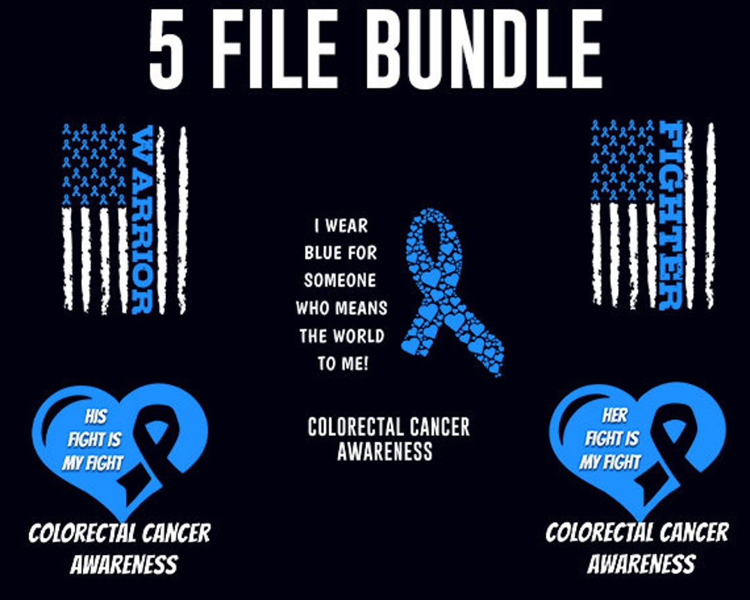 Colon Cancer Png Bundle, Colorectal Cancer Png, Colon Cancer Awareness ...