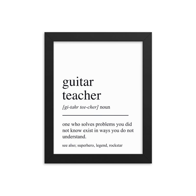 Guitar Teacher Retirement - Etsy UK