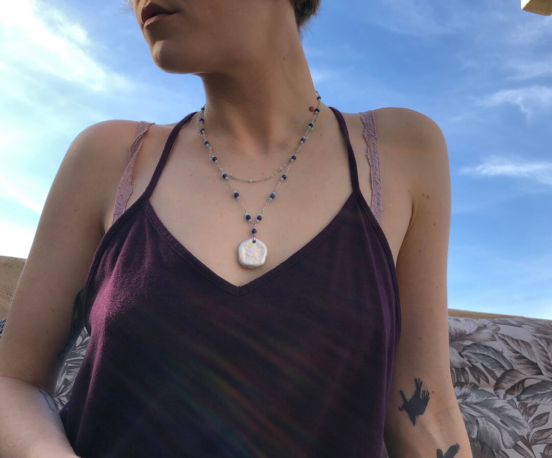 Double-strand Gilded Sand Dollar Necklace (II) - Etsy