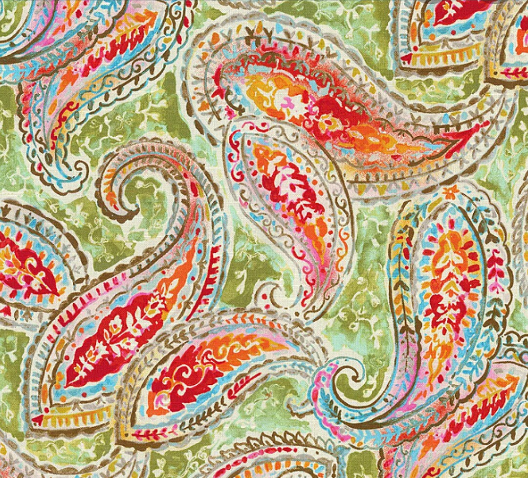 Kelly Ripa Bright & Lively Paisley Fiesta Decorative Throw Pillow Cover ...