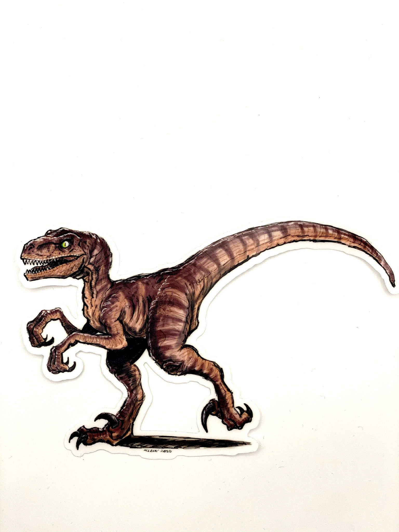 Drawing & Illustration Dinosaur stickers Scraps Velociraptor Vinyl ...