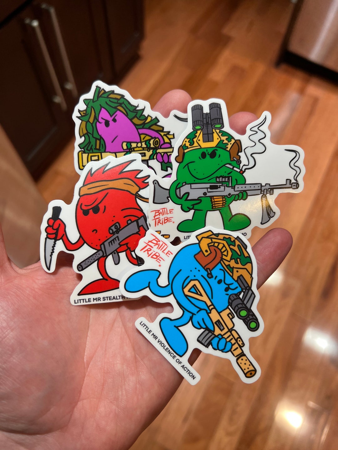 Battle Tribe Mini “little Mr Commandos” Sticker Pack - Etsy
