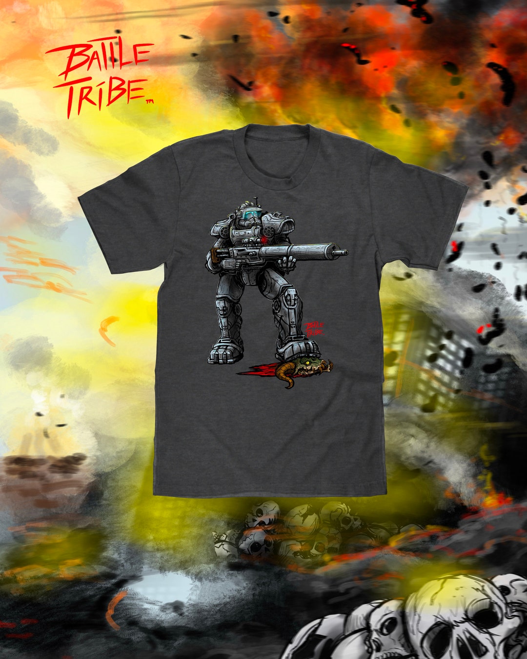 Battle Tribe “fallout Trooper” T-shirt - Etsy