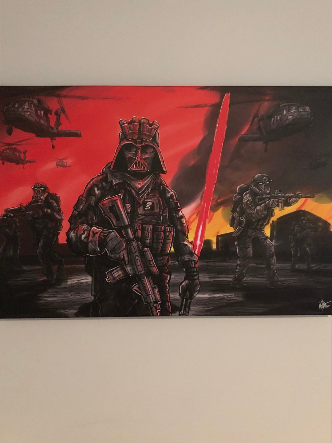 Dark Operator 30x 40 Art Canvas - Etsy