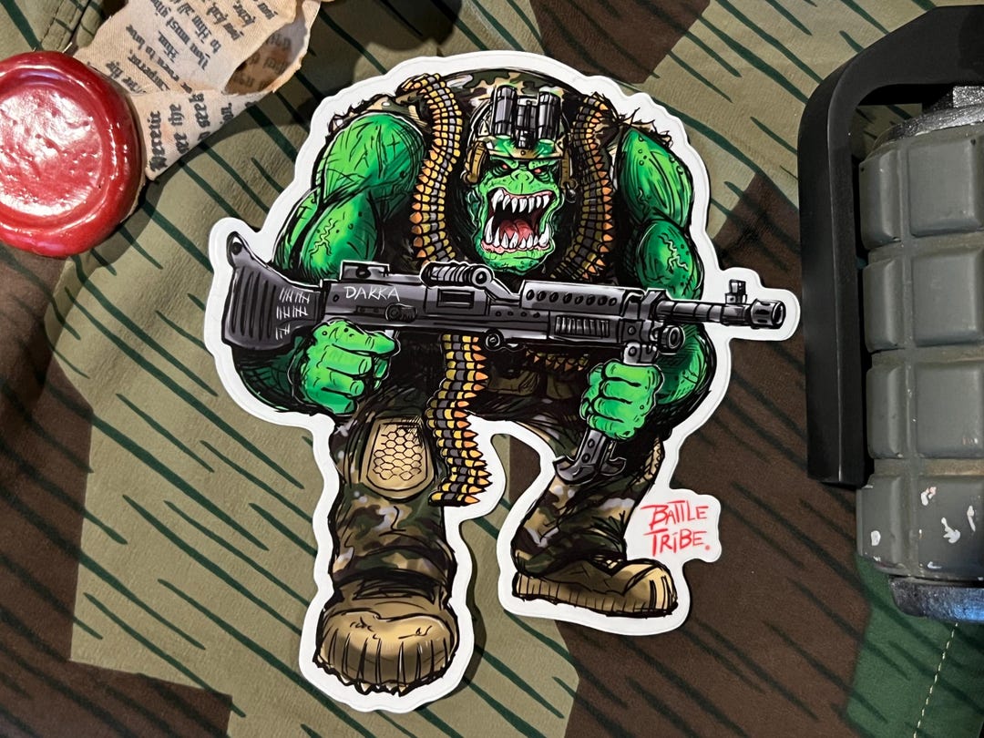 Battle Tribe War Orc Sticker - Etsy