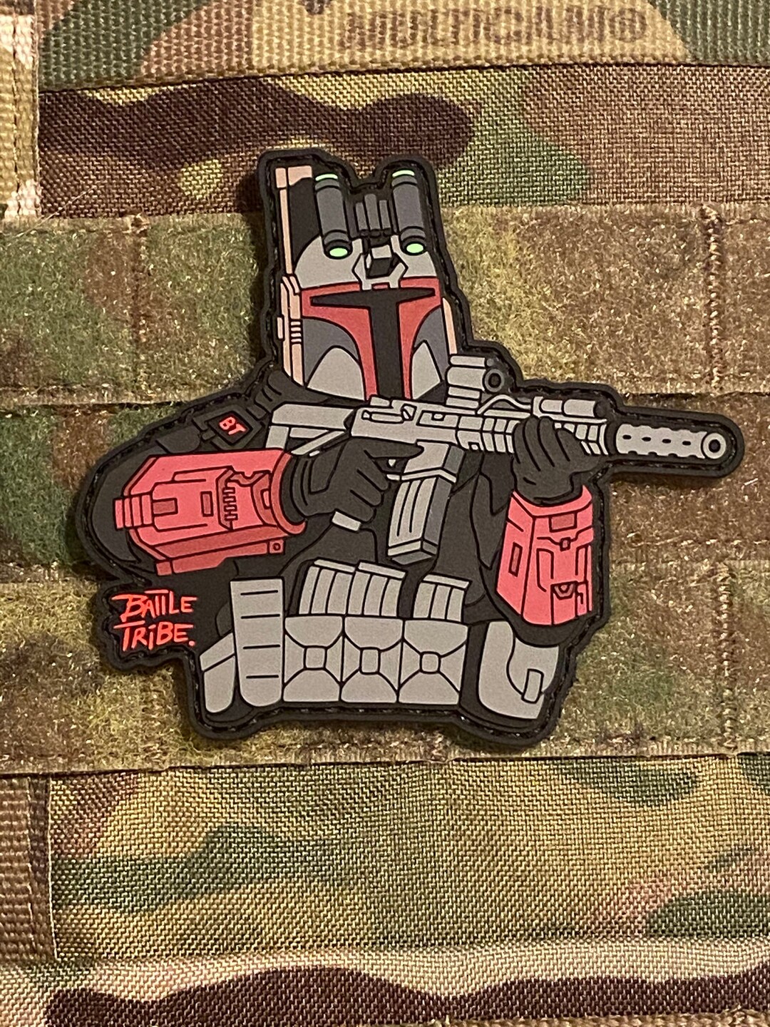 Battle Tribe Operator Fett PVC Patch - Etsy