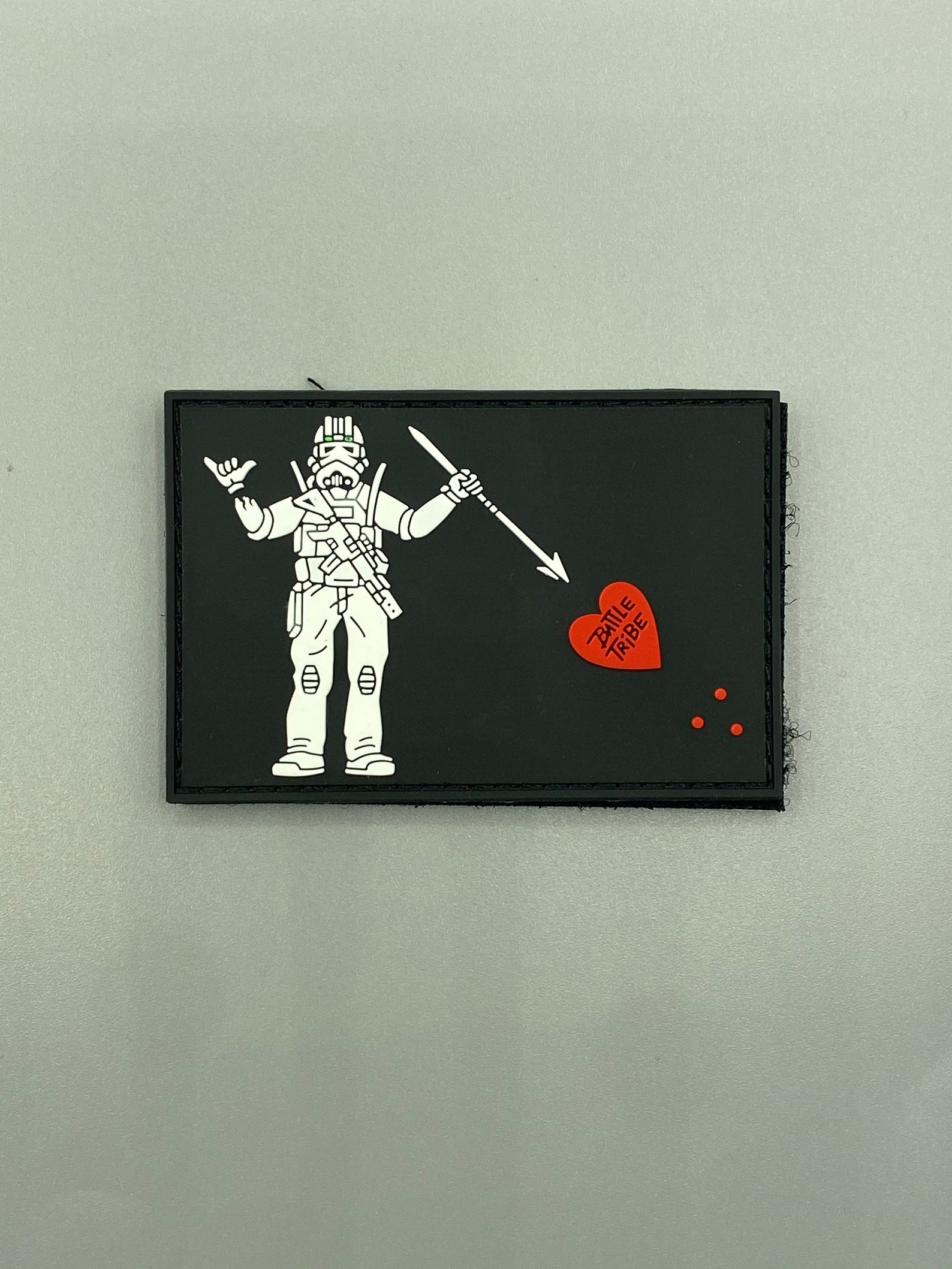 Battle Tribe / Black Beard Pvc Patch With Hooks and Loops - Etsy