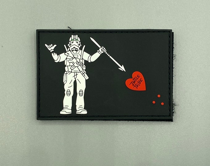 Battle Tribe / Black Beard Pvc Patch With Hooks and Loops - Etsy