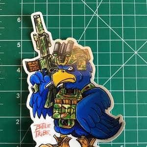 Blue Falcon Sticker 1E - Etsy