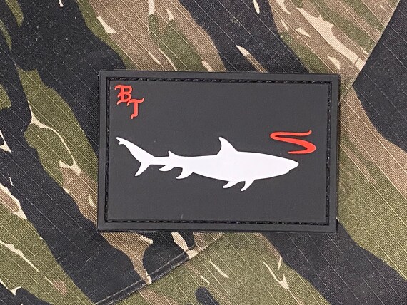 Shark blood in the Water Pvc Flag Patch | Etsy