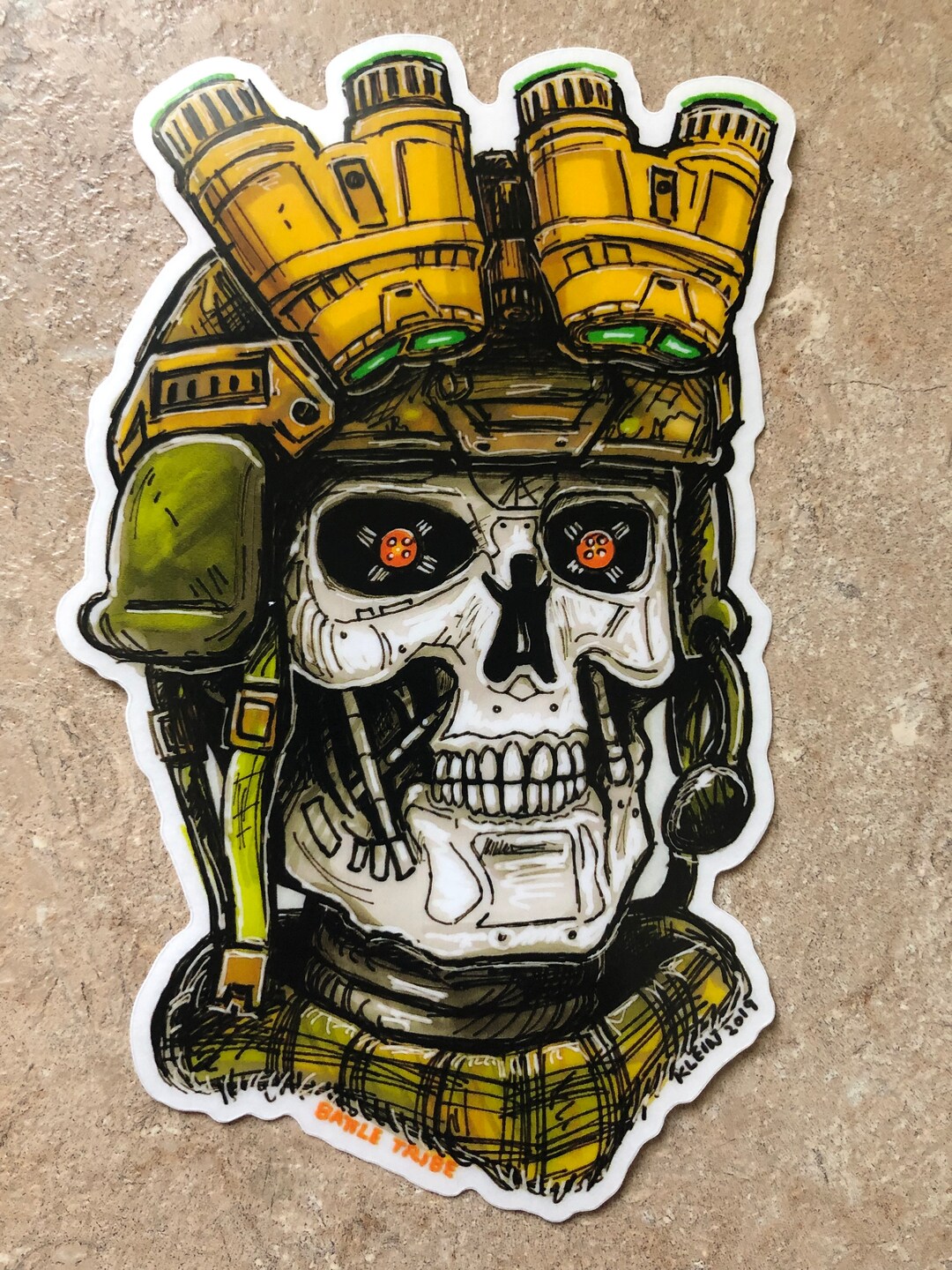 Terminator Helmet Sticker 5E - Etsy