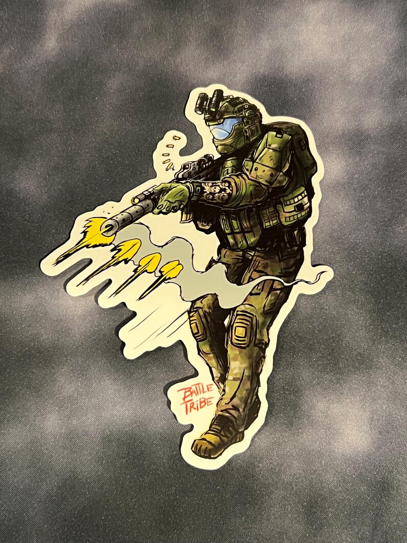 Battle Tribe Halo ODST Trooper Sticker - Etsy