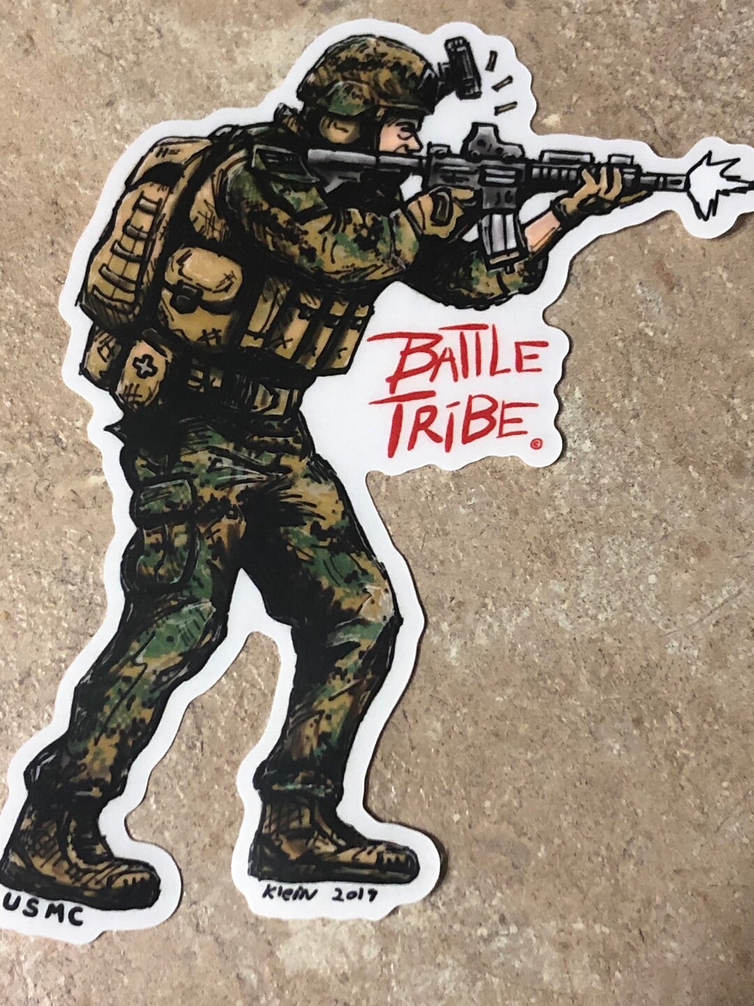 USMC Grunt Sticker - Etsy