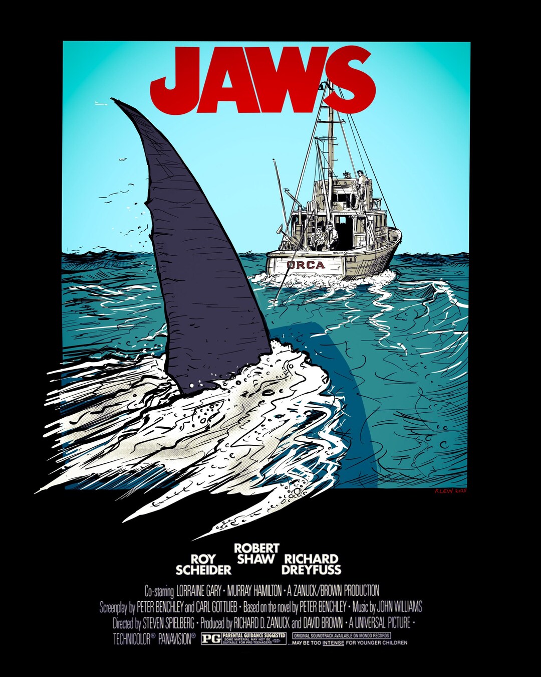 Matt Rendar Signed Jaws 11x17 Art Print - Etsy