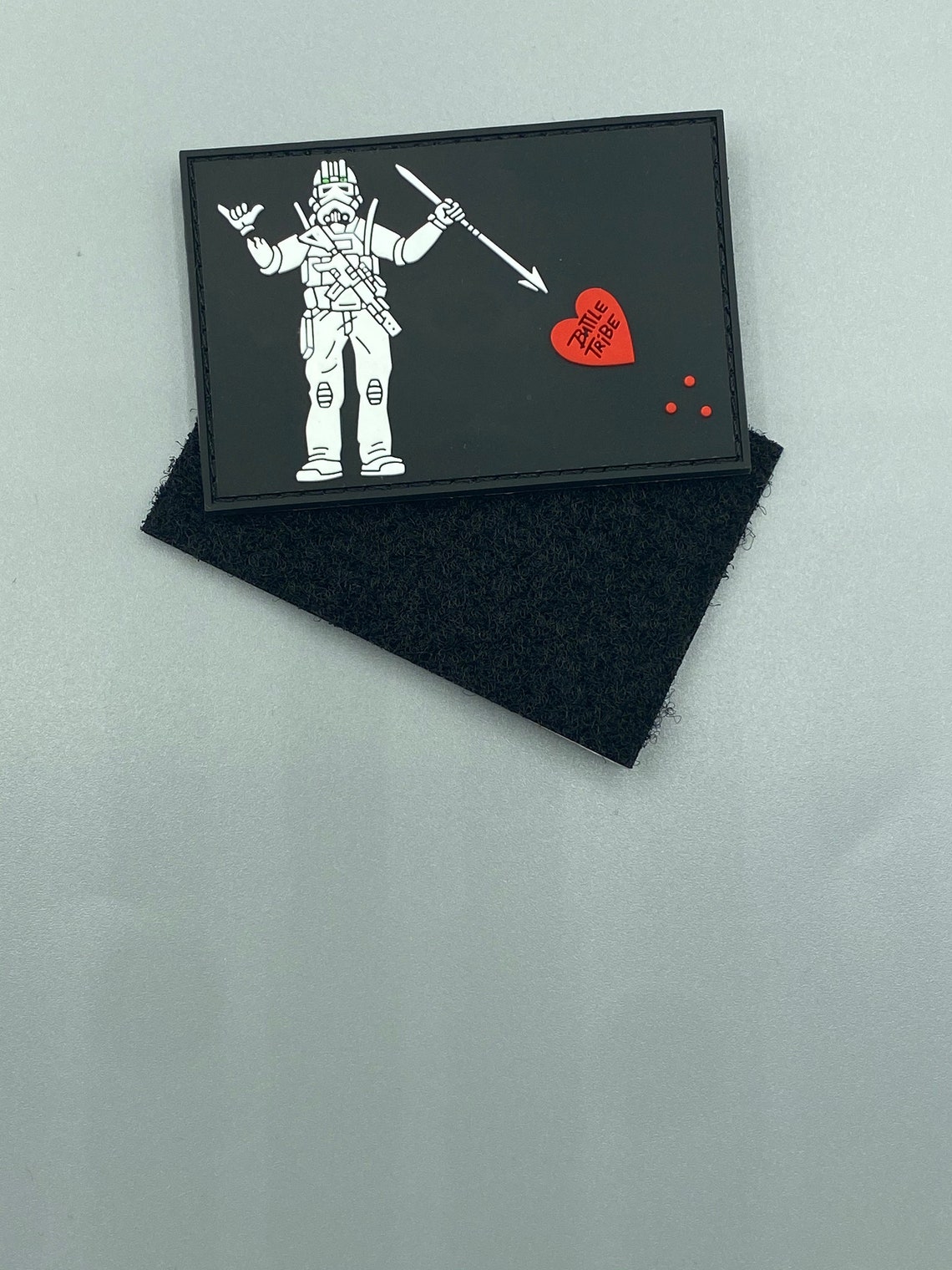 Battle Tribe / Black Beard Pvc Patch With Hooks and Loops - Etsy