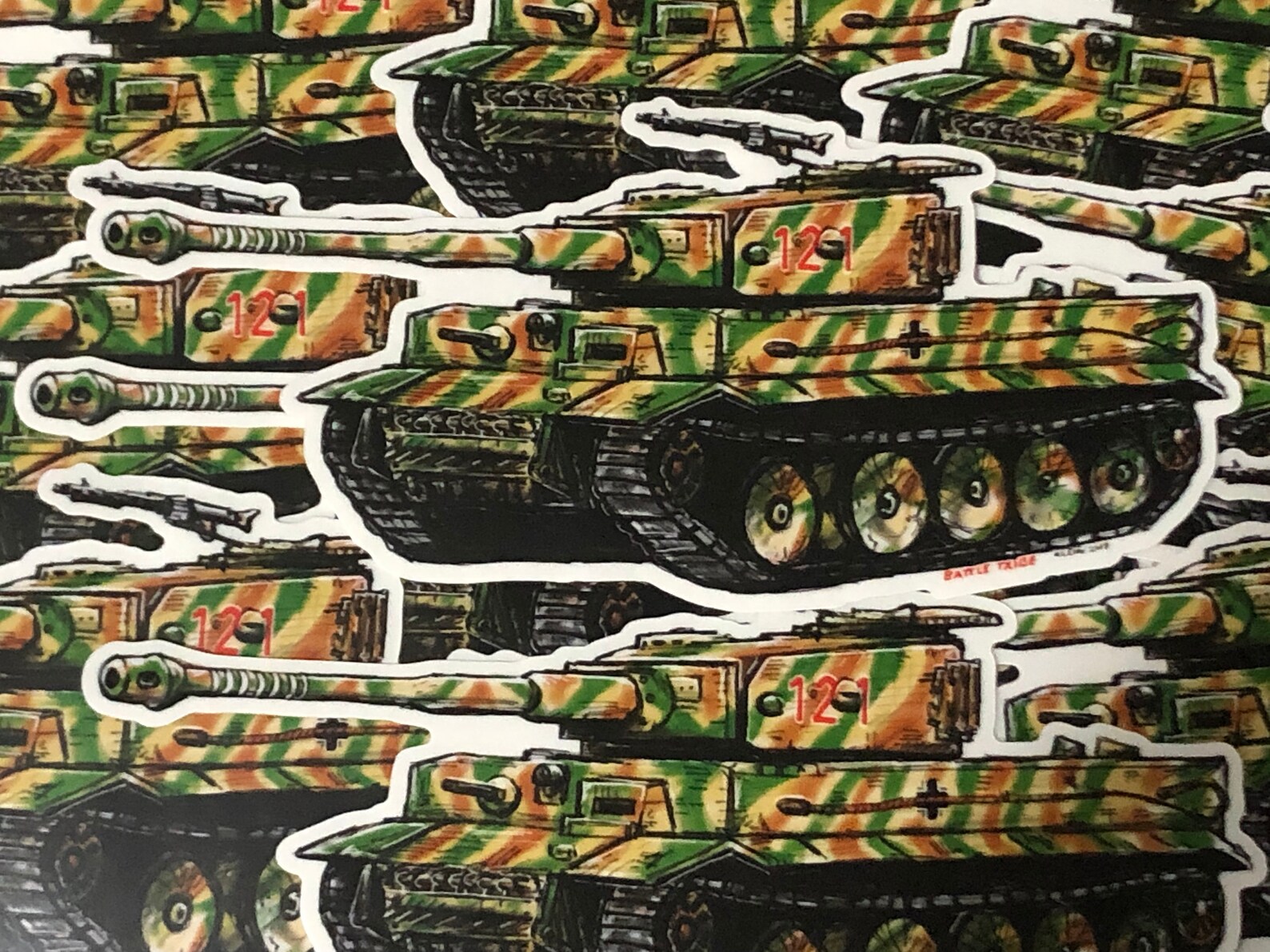 WW2 German Tiger Tank sticker 5B | Etsy