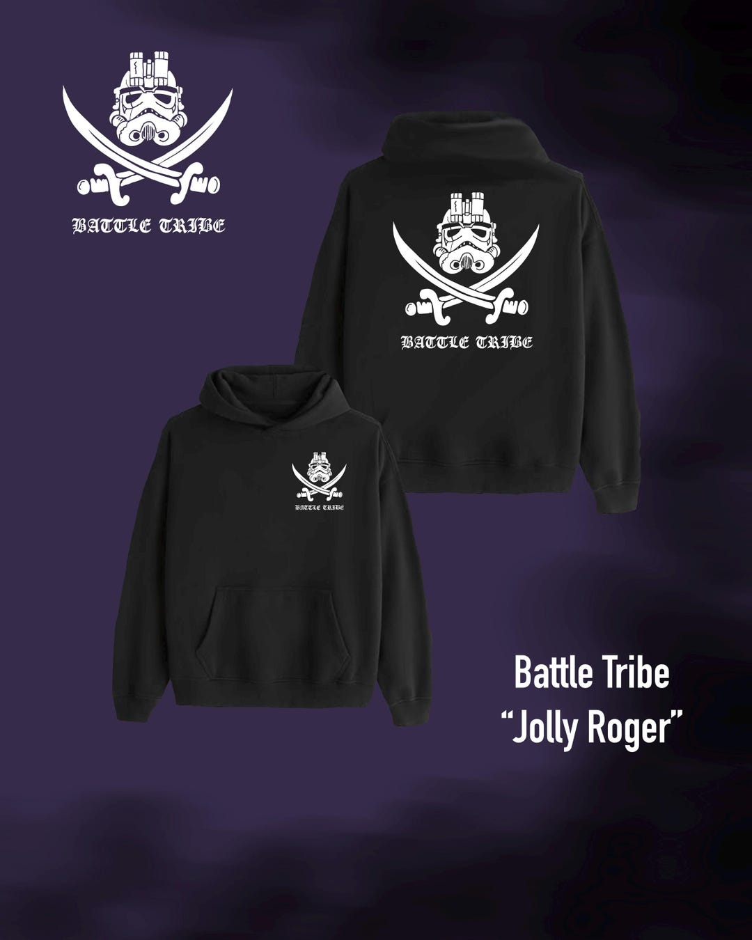 Jolly Roger” Battle Tribe Hoodie - Etsy