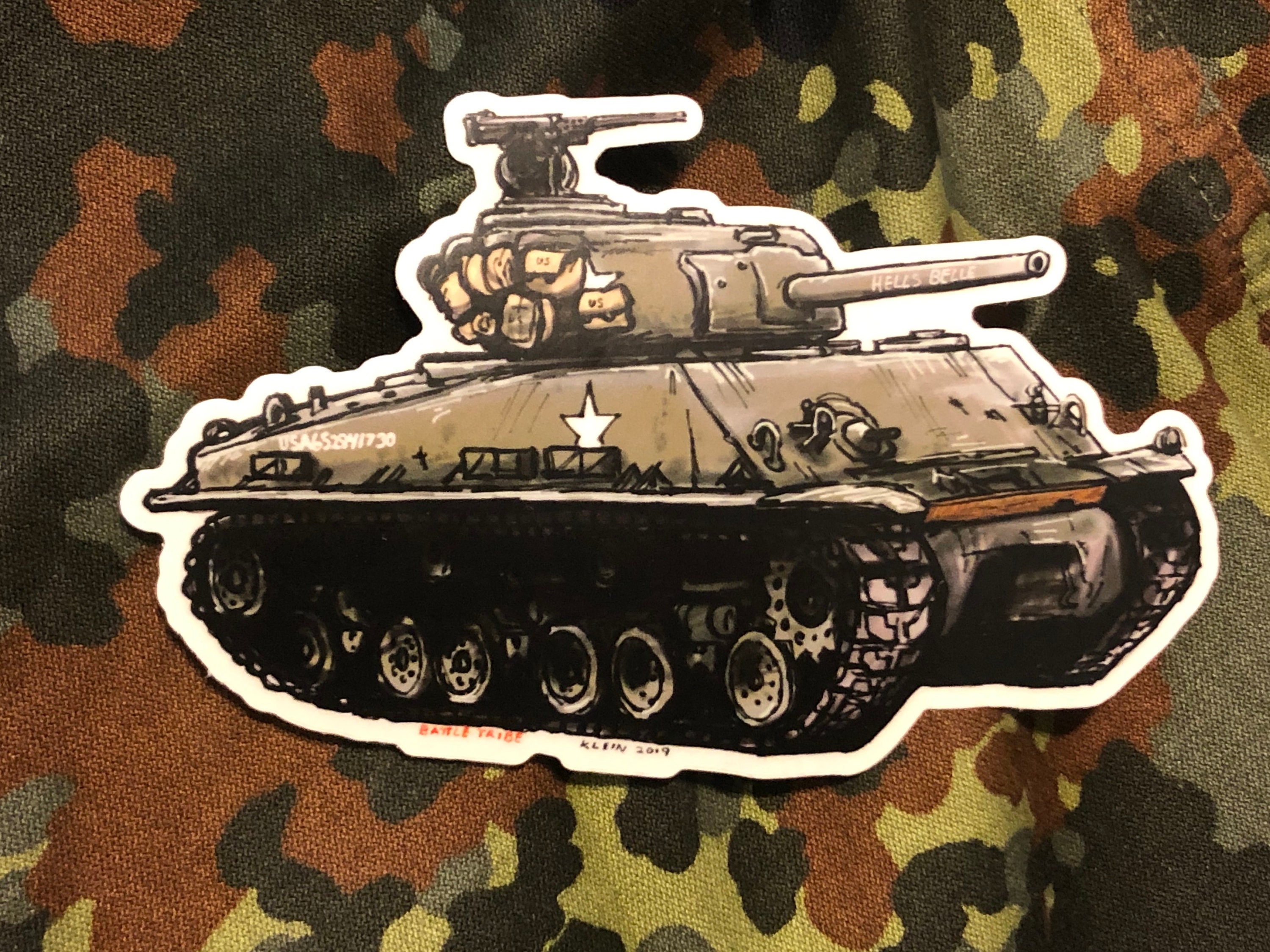 WW2 US M4 Sherman Tank sticker 4G | Etsy