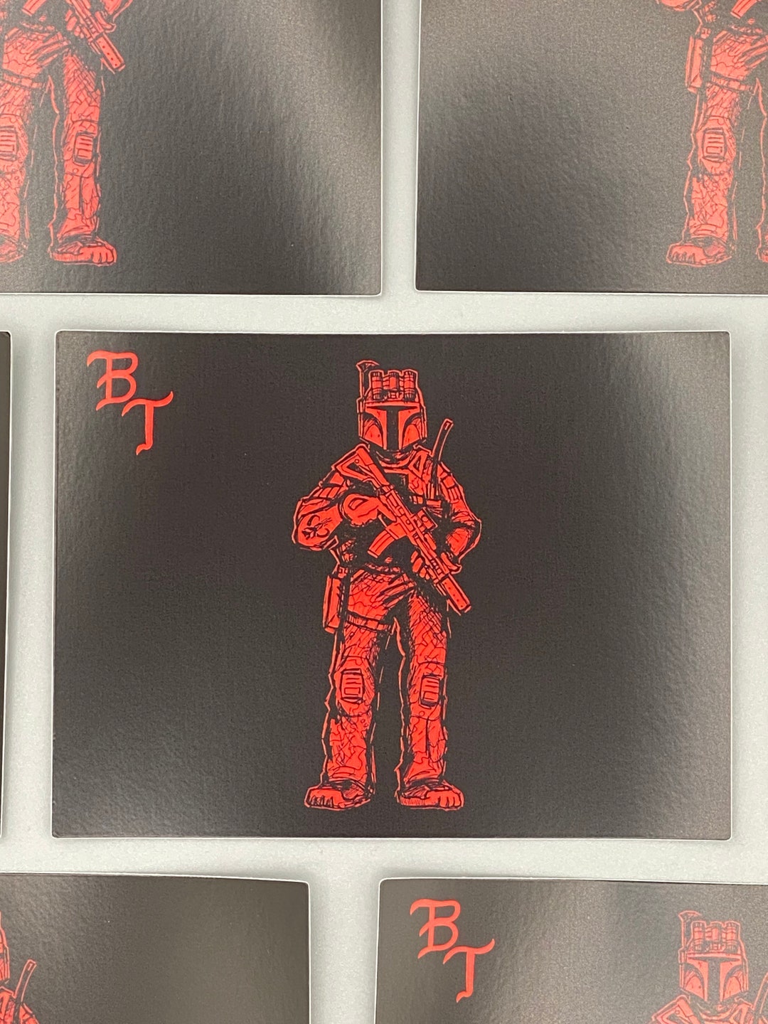 Battle Tribe Flag” Operator Fett” Large Sticker - Etsy