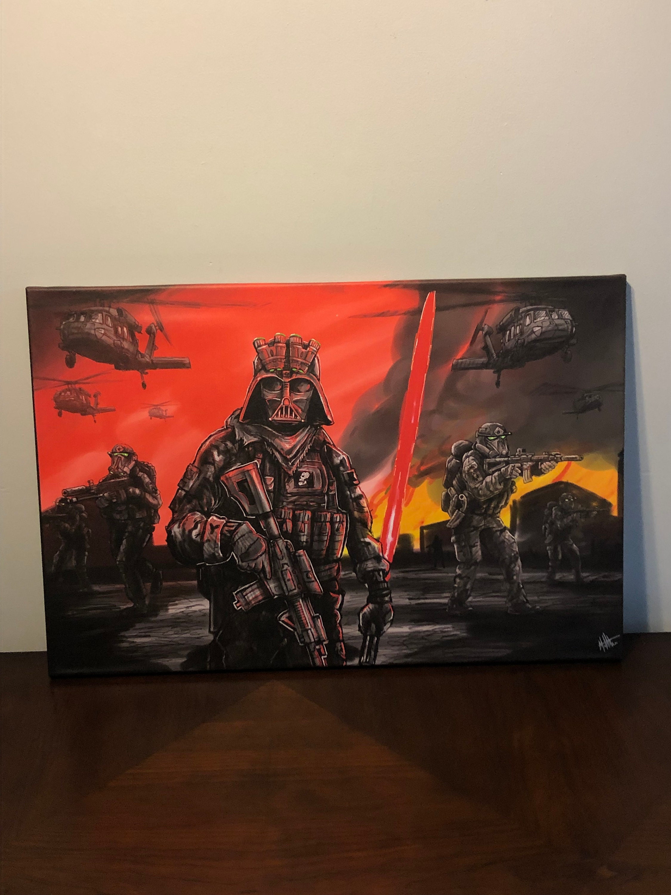 Dark Operator 30x 40 Art Canvas | Etsy