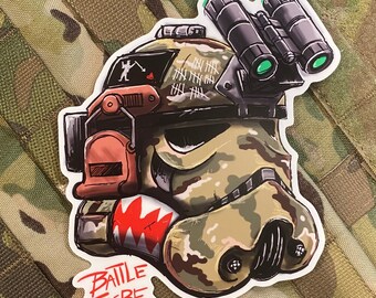 Custom Clone Trooper Helmet Sticker - Etsy