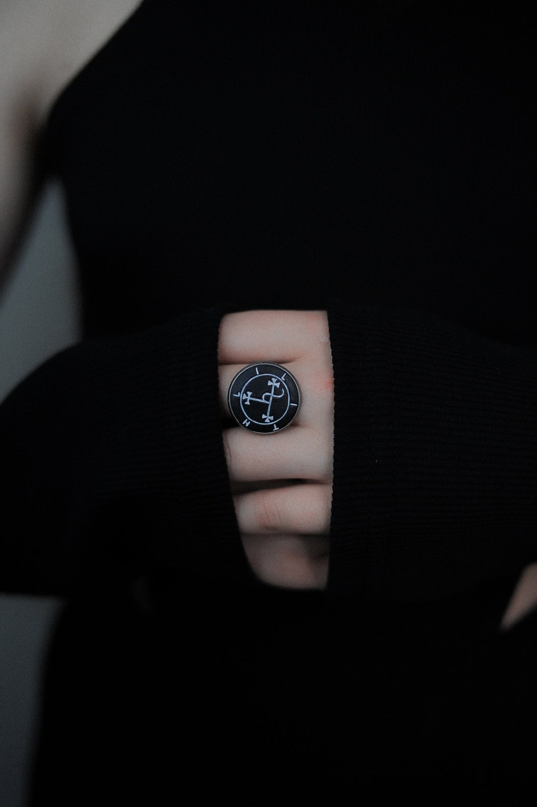 Sigil of Lilith Ring / Wiccan Jewelry / Lilith Sigil / Pagan Jewelry ...