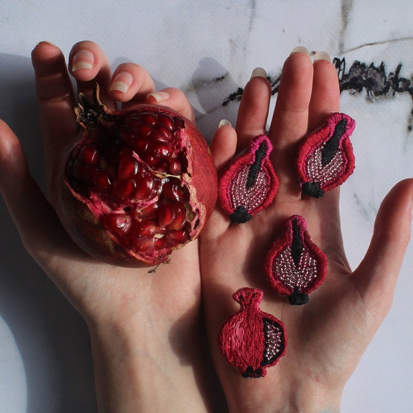 Pomegranate Pin - Etsy