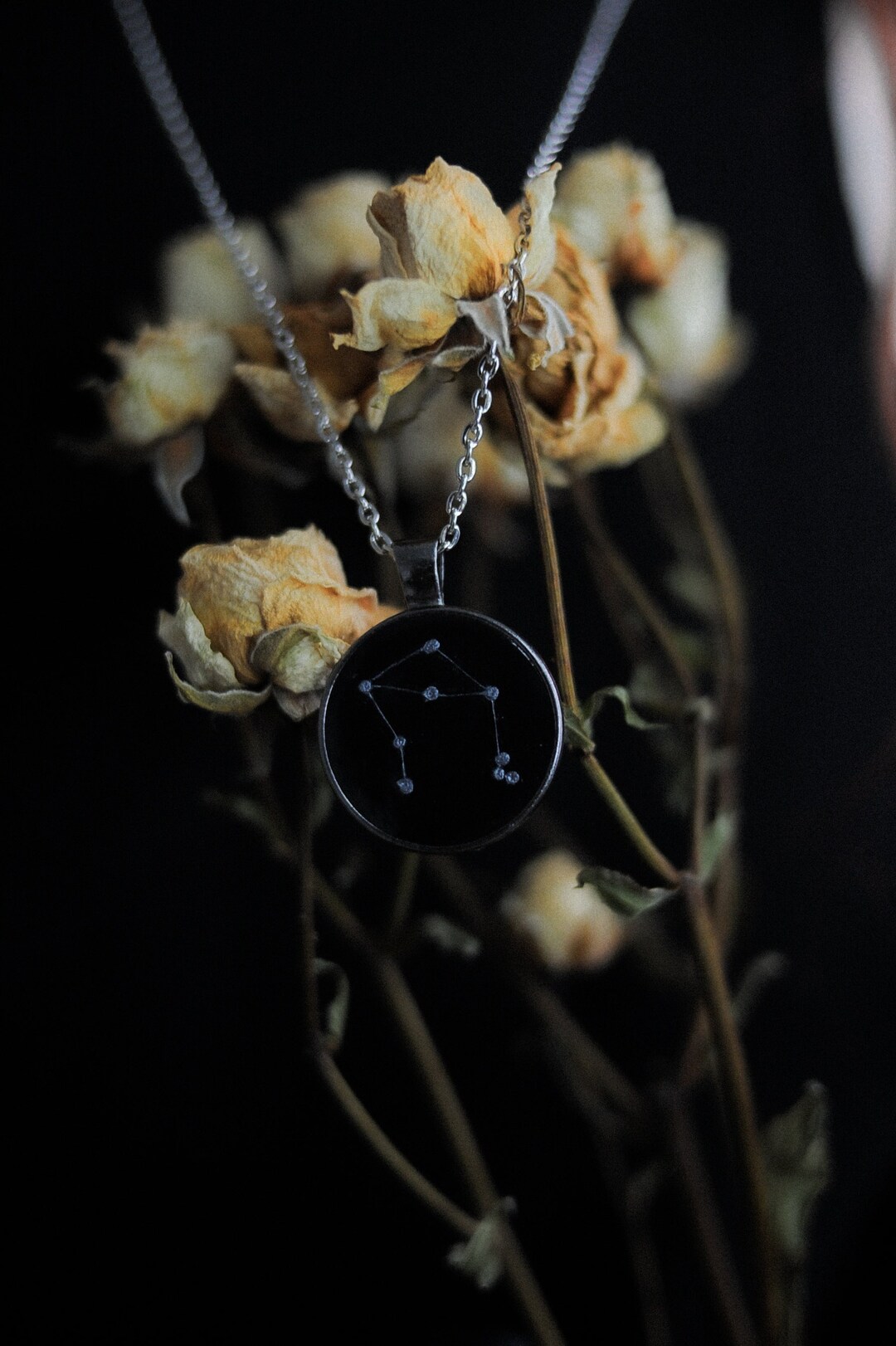 Libra Constellation Necklace / Libra Zodiac Sign Necklace / Astrology ...