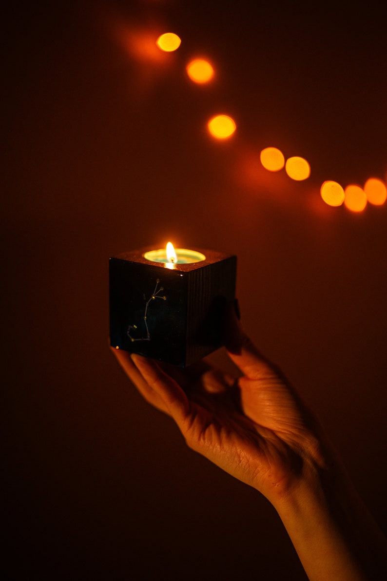 Zodiac Constellation Candle Holder / Astrology Gifts / Whimsigoth Decor ...