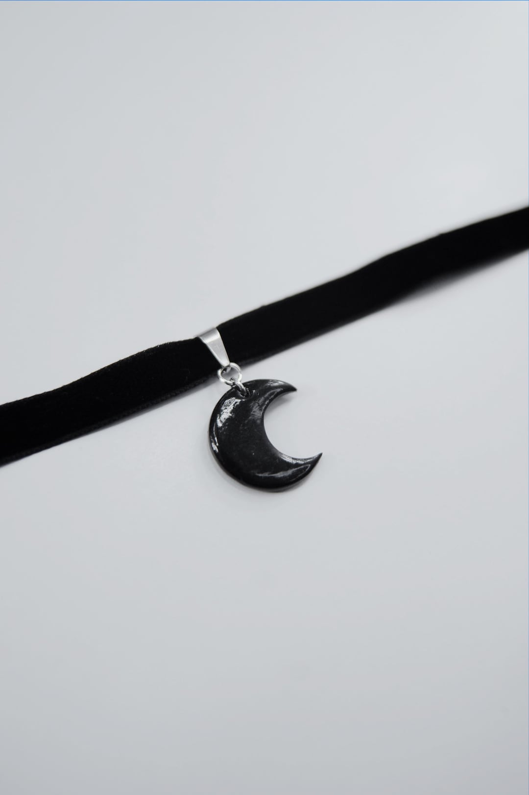 Moon Choker / Crescent Moon Necklace / Lunar / Celestial / Nu Goth ...