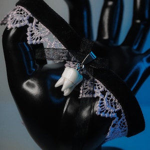 Tooth Choker / Human Teeth Replica / Tooth Fairy Necklace / Fake Human ...