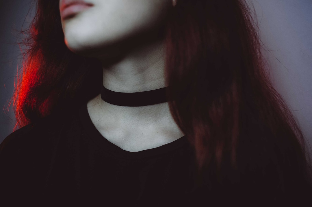 Thick Black Velvet Choker / Wide Black Choker / Velvet Necklace / Basic Choker / Goth Choker ...