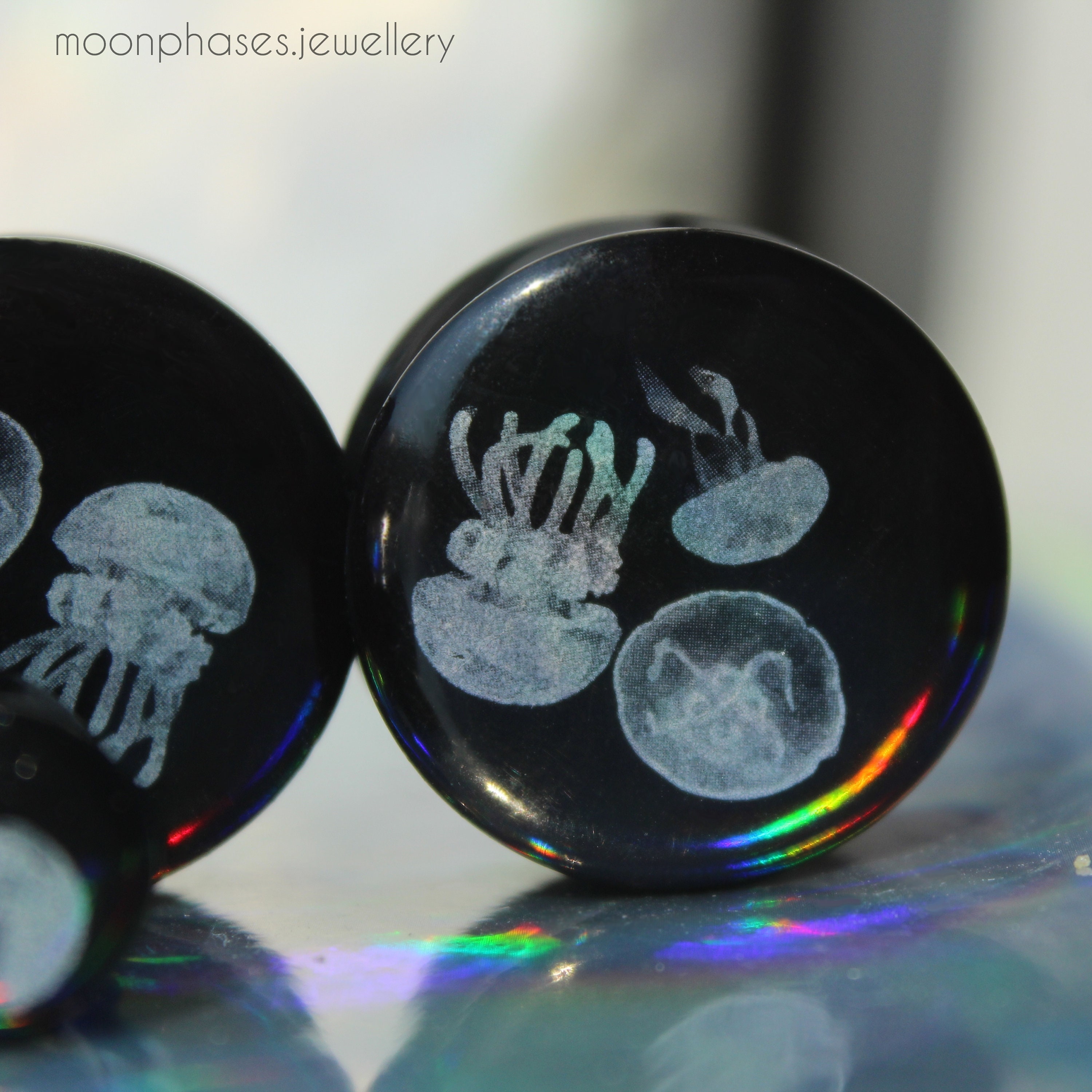 Jellyfish Gauges / Jelly Fish Ear Plugs / Resin Gauges / 16mm - Etsy