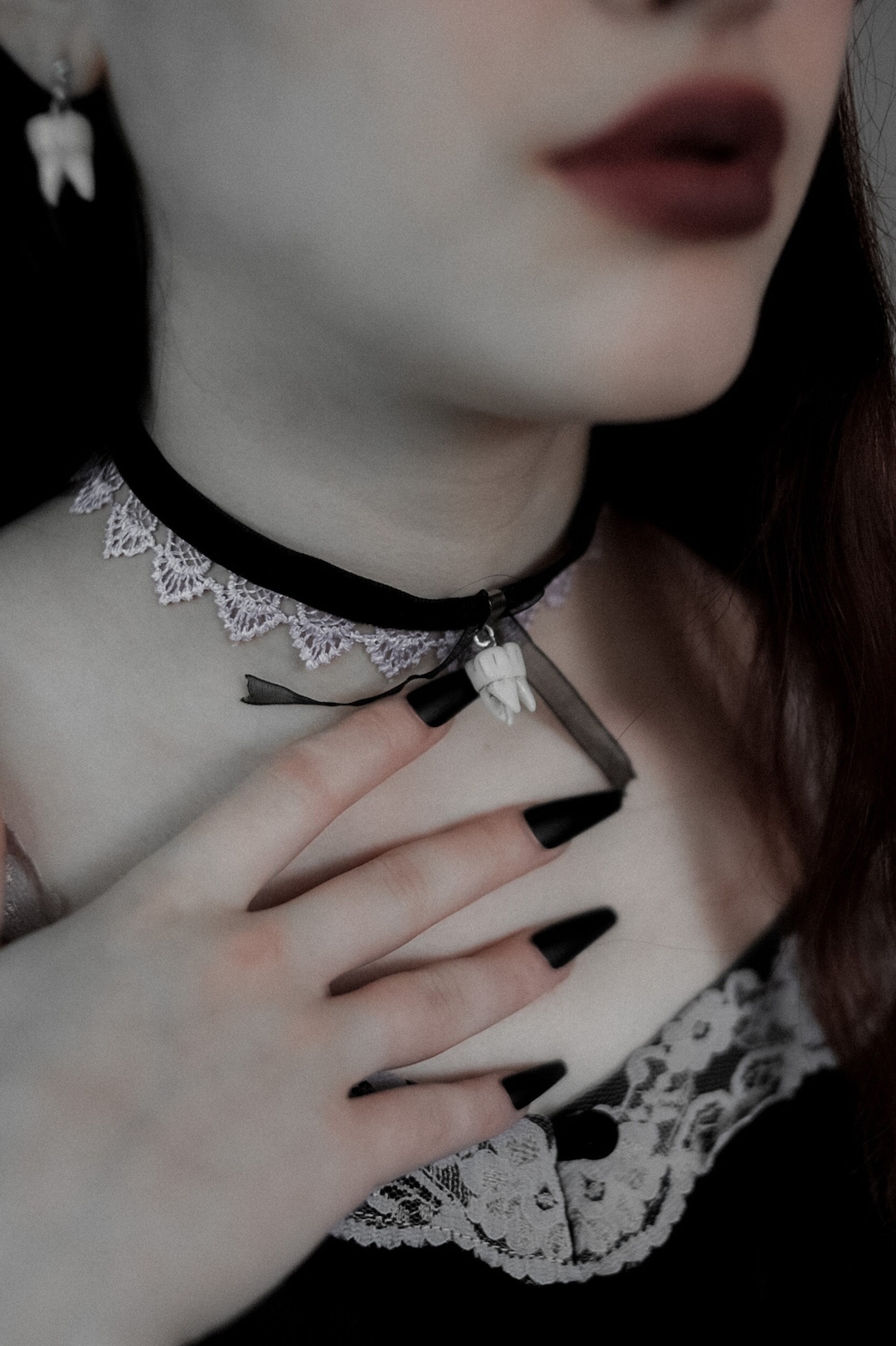 Tooth Choker / Human Teeth Replica / Tooth Fairy Necklace / Fake Human ...