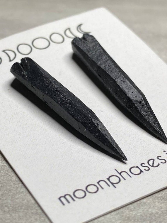 Wooden Stake Earrings / Vampire Hunter / Spike Earrings / - Etsy