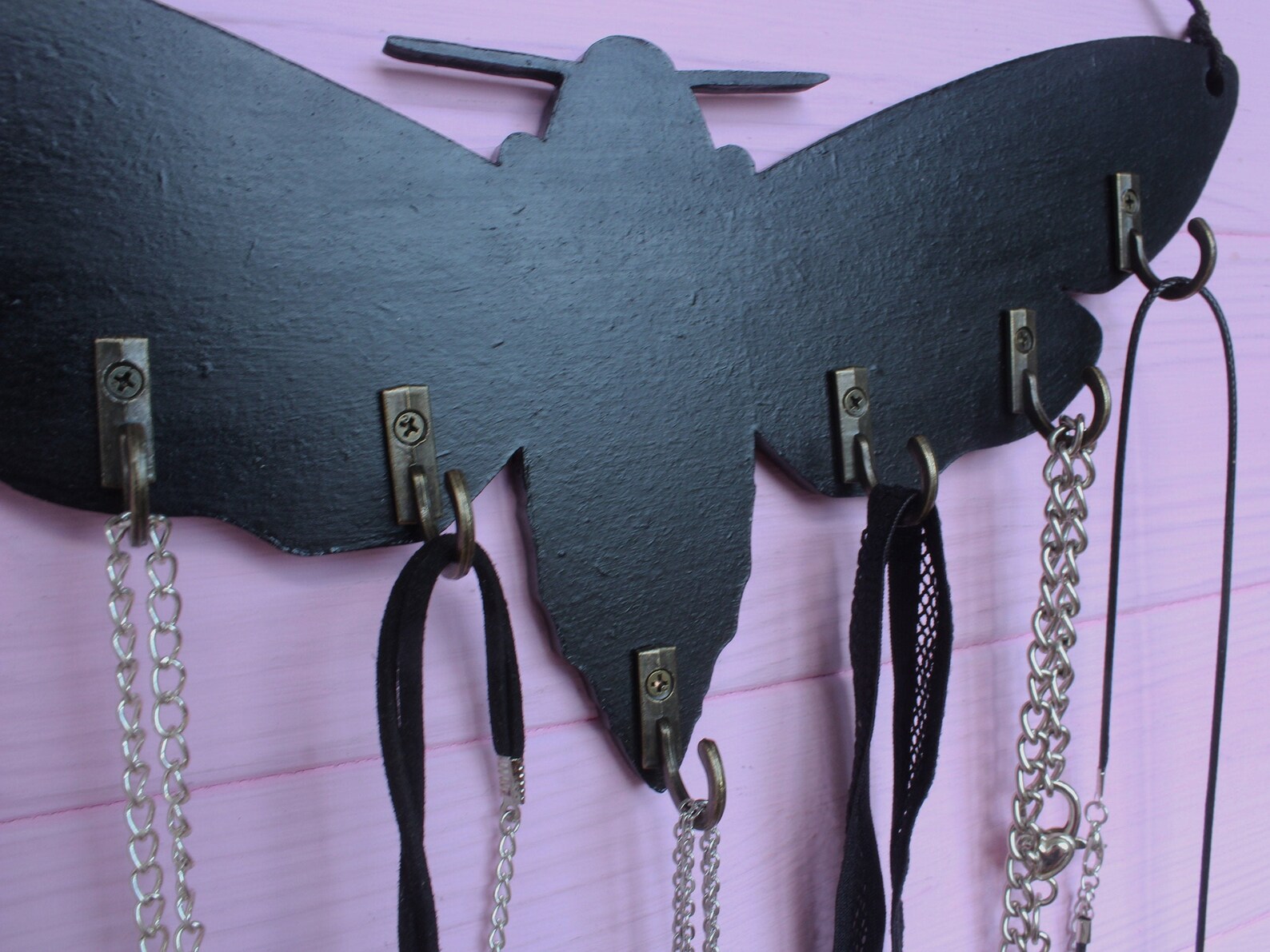 Moth Jewelry Organizer / Gothic Home Decor / Goth Key Holder / - Etsy