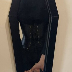 Coffin Mirror / Gothic Wall Hanging Framed Mirror / Goth Room Decor ...