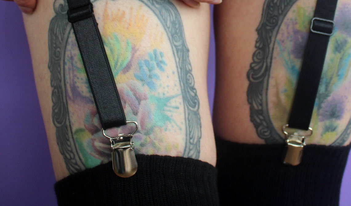 Pair of O-ring Thigh Garters / Heart Thigh Harness / - Etsy