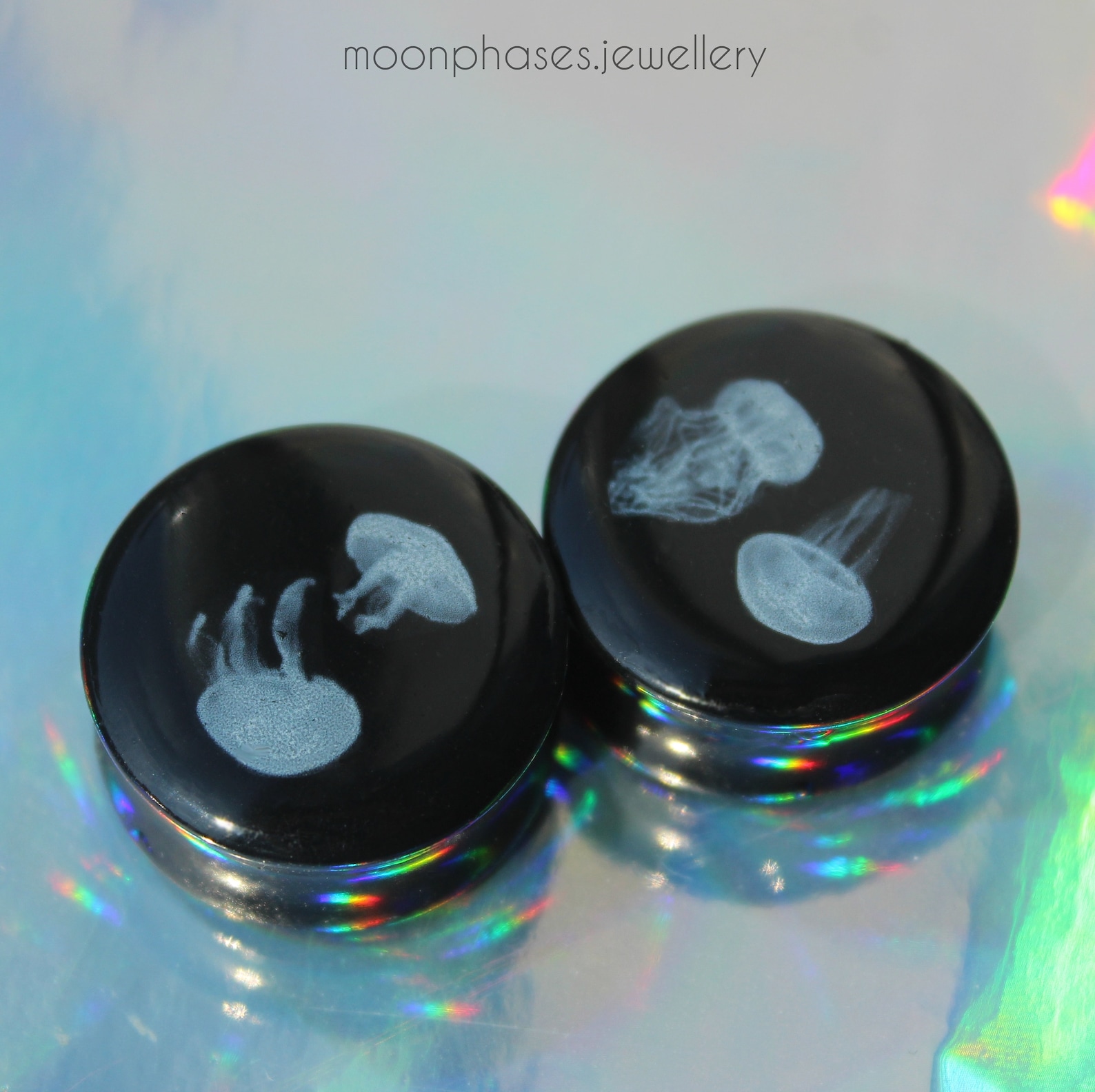 Jellyfish Gauges / Jelly Fish Ear Plugs / Resin Gauges / 16mm - Etsy