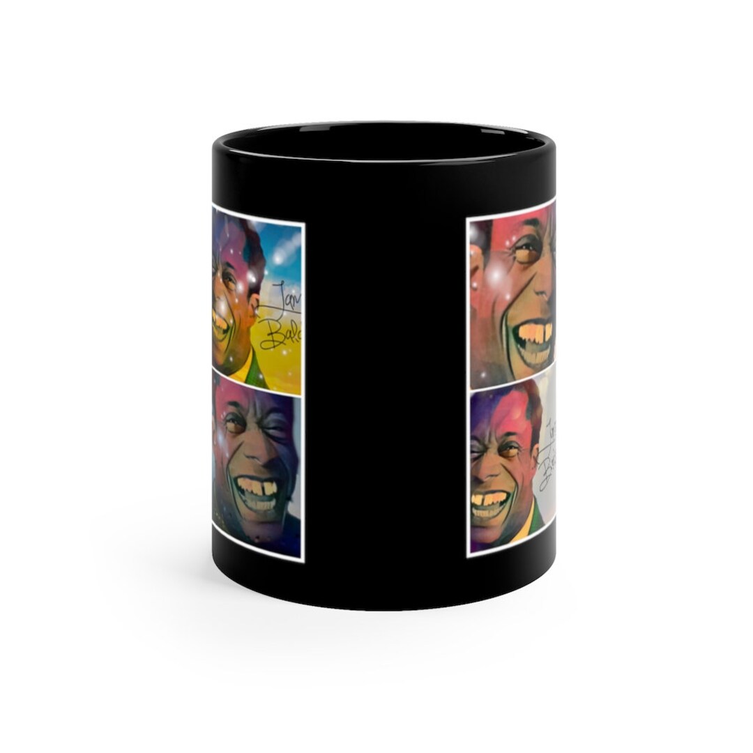 James Baldwin Collage Art Black Mug - Etsy