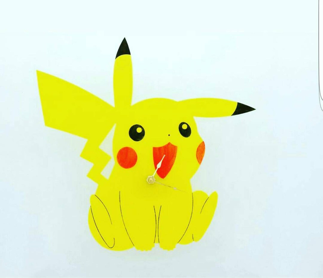 Pokemon Clock Pikachu Clock - Etsy