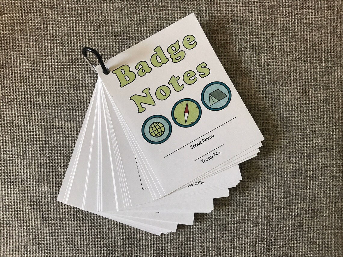 Printable Scout Badge Journal Pages Planner Tracker Log Book Patches ...