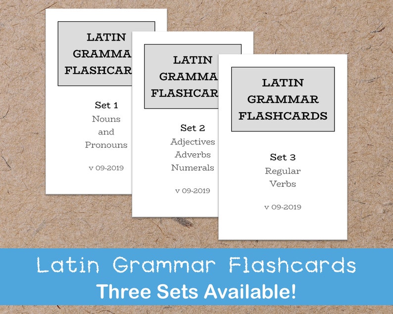 Latin Grammar, Nouns and Pronouns, SET 1 - Flashcards, Notecards, Study ...